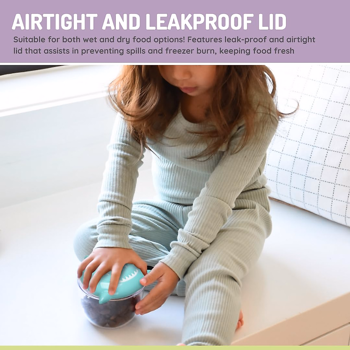 melii Animal Snack Containers for Toddlers and Kids - Airtight, Leakproof Food Storage with Shar Lid - BPA-Free, Dishwasher Safe, Ideal for Lunchboxes and On-the-Go Snacks