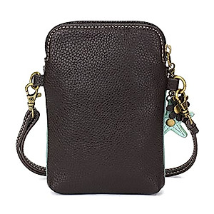 Chala Handbags Sand Dollar Cellphone Crossbody Handbag 5" x 7.5" x 1"