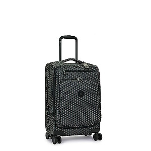 Kipling New Youri Spin Printed Small 4 Wheeled Rolling Luggage 3D K Pink