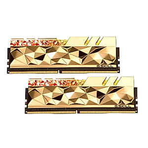 G.SKILL Trident Z Royal Elite Series (Intel XMP) DDR4 RAM 16GB (2x8GB) 3600MT/s CL16-19-19-39 1.35V Desktop Computer Memory UDIMM - Gold (F4-3600C16D-16GTEGC)
