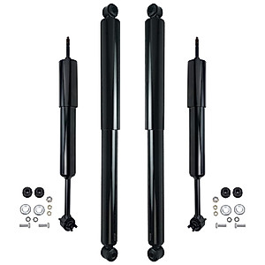 Detroit Axle - 4pc Shock Absorbers for 98-11 Ford Ranger, 98-09 Mazda B3000 B4000, 4 Front and Rear Shock Absorbers Assembly 1998 1999 2000 2001 2002 2003 2004 2005 2006 2007 2008 2009 Replacement