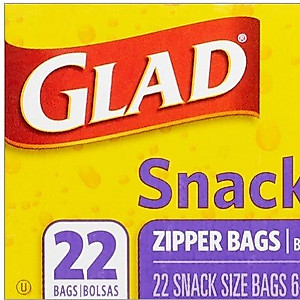 Glad Snack Collation Zipper Bags - 22 Count