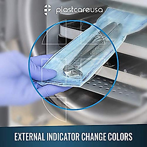 200 12 Inch x 19 Inch Sterilization Pouches, Sterilizer Autoclave Bags for Sterilizing Dental Medical Instruments and Cleaning Tools