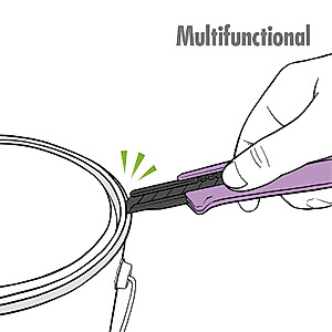 FantastiCAR Soft Material Grip Retractable Snap-off Utility Knife Safety Box Cutter, with Extra 10 Blades, and Can Opener Design, for Heavy Duty Work, Carpet, Cartons and Cardboard (Purple)