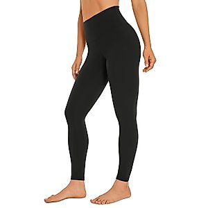 CRZ YOGA Butterluxe High Waisted Lounge Legging 28'' - Workout Leggings for Women Buttery Soft Yoga Pants Black Medium