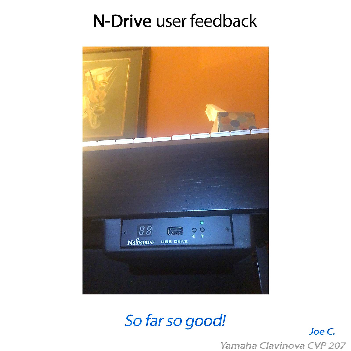 USB Floppy Disk Drive Emulator N-Drive 100 for Yamaha Clavinova CVP 201/202/203/205/207/209