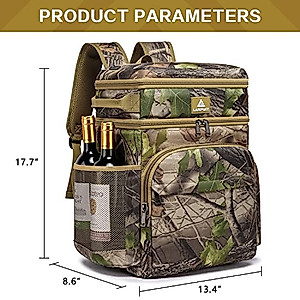 Laripwit 54 Cans Backpack Cooler Insulated Leak-Proof Camo Cooler Backpack Double Deck Lunch Backpack for Men Women - Perfect Tactical Soft Cooler Bag for Camping, Picnic, Beach, Hiking