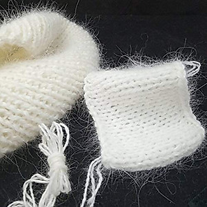 YUYOYE Angora Wool Yarn for Crochet and Knitting, Super Soft Warm Knitting Yarn Luxurious Fluffy Yarn (09-Grey)