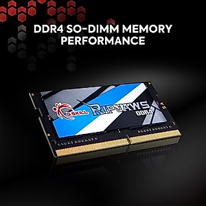 G.SKILL Ripjaws DDR4 SO-DIMM Series DDR4 RAM 16GB (2x8GB) 2666MT/s CL19-19-19-43 1.20V Unbuffered Non-ECC Notebook/Laptop Memory SODIMM (F4-2666C19D-16GRS)