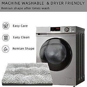 IHINIRE Washable Dog Crate Bed Deluxe Plush Dog Beds Reversible All-Seasons Bed Pet Sleeping Mattress for Large, Medium Dogs