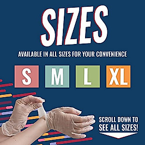 Reli. Vinyl Gloves, Medium | 200 Pack | S,M,L,XL Available | Medium Vinyl Gloves, Disposable | Latex Free Gloves/Powder Free | Disposable Gloves for Hand Protection | Ambidextrous (M)