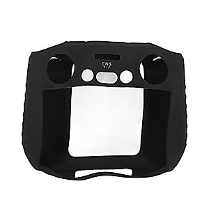 Silicone Cover for Drone Controller, Nonslip Texture for Drone Controller, Silicone Protective Case Reinforcing Rib Design Antidrop Dustproof for (Black)