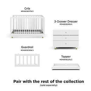 Little Seeds Aviary Changing Dresser Topper, White