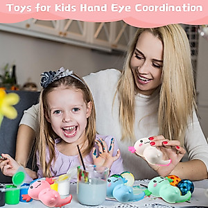 RoundFunny 14 Pcs Axolotl Sensory Fidget Toy Axolotl Party Favors Axolotl Gifts Axolotl Party Supplies Stress Relief Squeeze Gifts Axolotl Stress Balls for Boys Girls Christmas(28 Pcs)