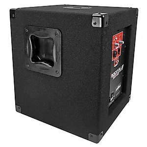 Rockville Bass Gig Active Powered PA Subwoofer DJ/Pro 1200 Watt, 10 inch (RBG10S), Black