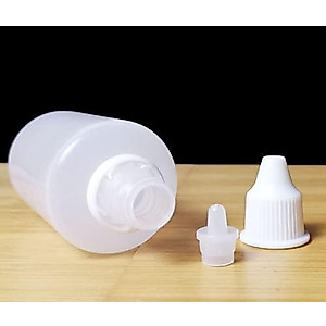 Duehut HLLMX 8 PCS Empty Plastic Squeezable Dropper Bottle Portable Empty Squeezable Dropper Bottle Container with Screw Cap Essential Oil Container 5ML