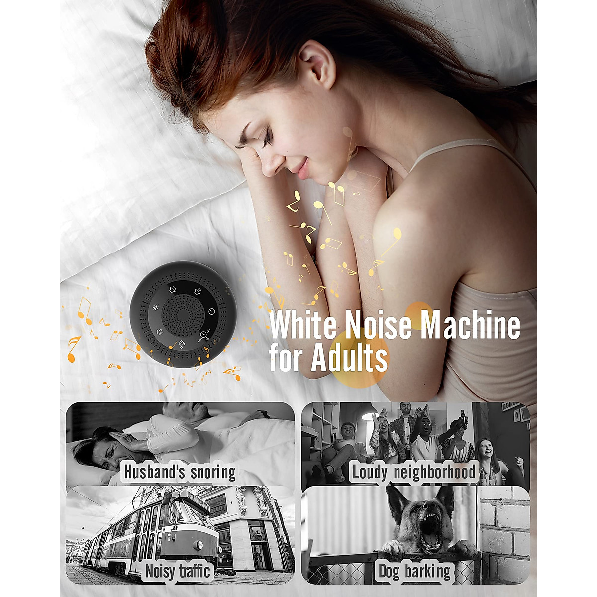 White Noise Machine for Adults, Sound Machine Baby for Sleeping