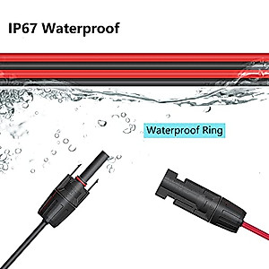 VDL Solar Panel Connector to DC 8mm&DC 5.5mm x 2.1mm Adapter Extension Cable 14AWG for Jackery Goal Zero Yeti Solar Generator Portable Power Station Solar Generator