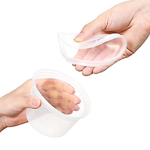 AOZITA 32 Sets 16 oz Plastic Deli Food Containers With Lids, Airtight Food Storage Containers, Freezer/Dishwasher/Microwave Safe, Soup Containers For Takeout Meal Prep Storage