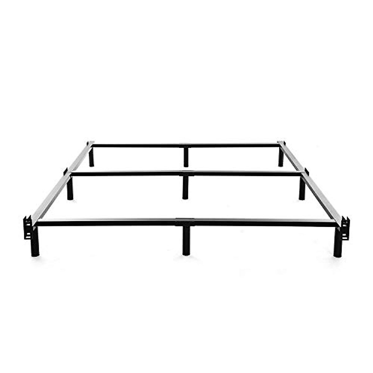 NOAH MEGATRON King Size Metal Bed Frame-7 Inch Heavy Duty Bedframe, 9-Leg Support for Box Spring & Mattress Foundation, 3000LBS, Black