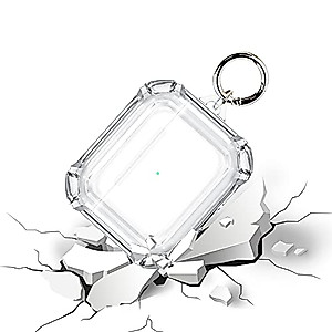 Clear Case for Airpods 3 2021 3rd Generation Case Cover for Women Men Premium Skin Silicone Full Protective Case Cover for Airpod 3 Gen with Keychain, Clear