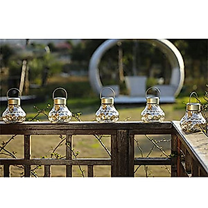 Solar Light Outdoor Home Garden Waterproof Hanging Light Garden Balcony Decoration Creative Fashion Glass Chandelier