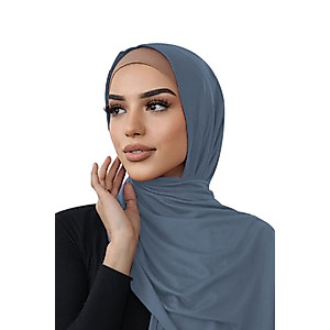 ANKOMINA Women Soft Cotton Muslim Jersey Hijab Head Wrap Scarves Fashion Long Scarf Shawls