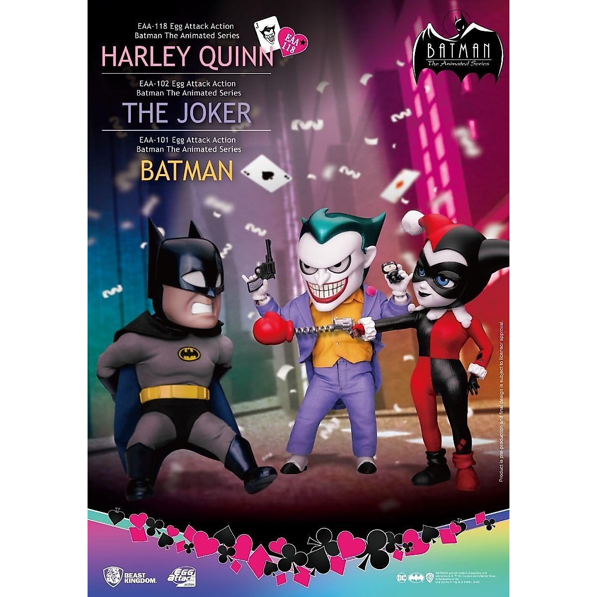 Beast Kingdom Batman The Animated Series: Harley Quinn EAA-118 Egg Attack Action Figure, Multicolor