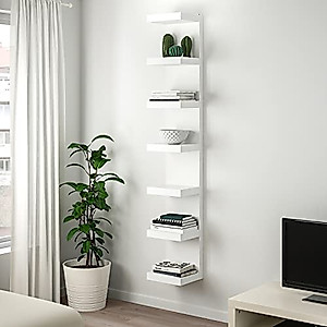 IKEA Wall Shelf Unit, Black 11 3/4x74 3/4", 624.201123.3038