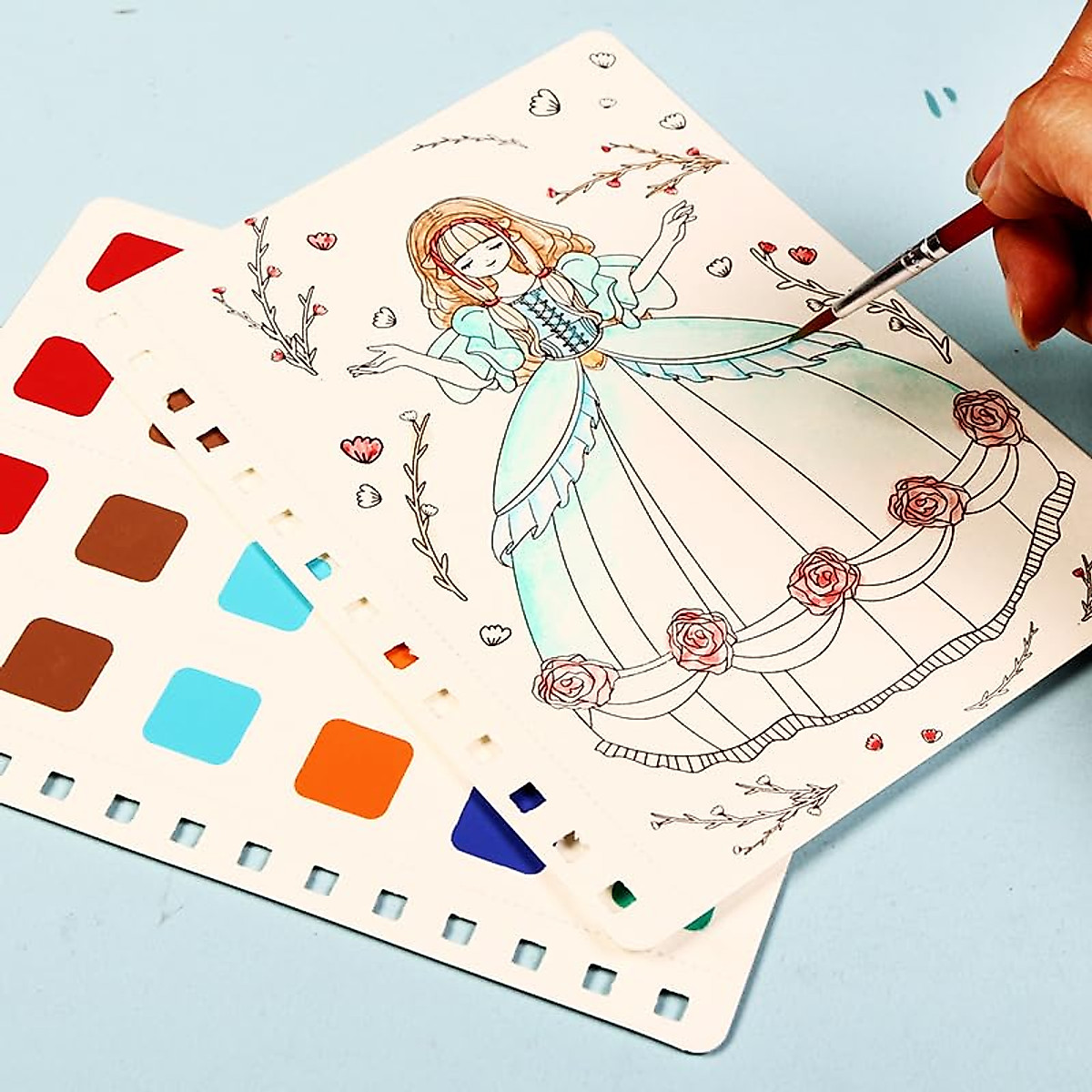 DiveDream Fabric Art Frenzy，Kids Project Creative Toys，Kids DIY Arts Crafts Kit, Paper Craft Kit for Girls Age 3-8 (A+B)