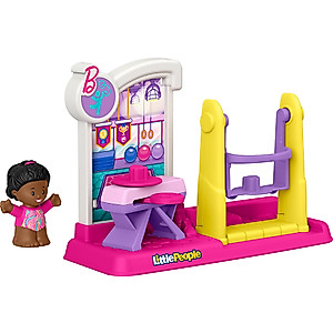 Fisher-Price Little People Toddler Toy Barbie You Can Be Anything Gymnast Playset with Figure for Preschool Pretend Play Kids Ages 18+ Months