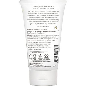 Burt's Bees Baby Daily Cream to Powder, Talc-Free Diaper Rash Cream - 4 Ounces Tube