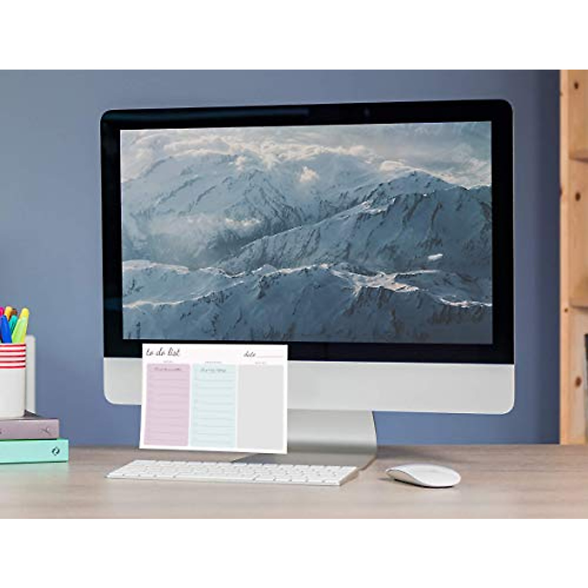 Large Work Home to Do List Sticky Notes, 8x6" inches by DAILY RITMO (Pastel)