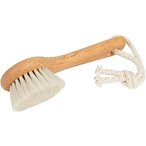 Since 1869 Hand Made in Germany - Sustainable Exfoliating Face Brush, Scrub Cleansing Brush, Exfoliates Skin to Help Reduce Flaking, Fine Lines, Supports Glowing Complexion (Medium Horse Hair Bristle)