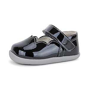 See Kai Run - Susie Mary Jane Shoe for Infants, Black Patent, Infant 5