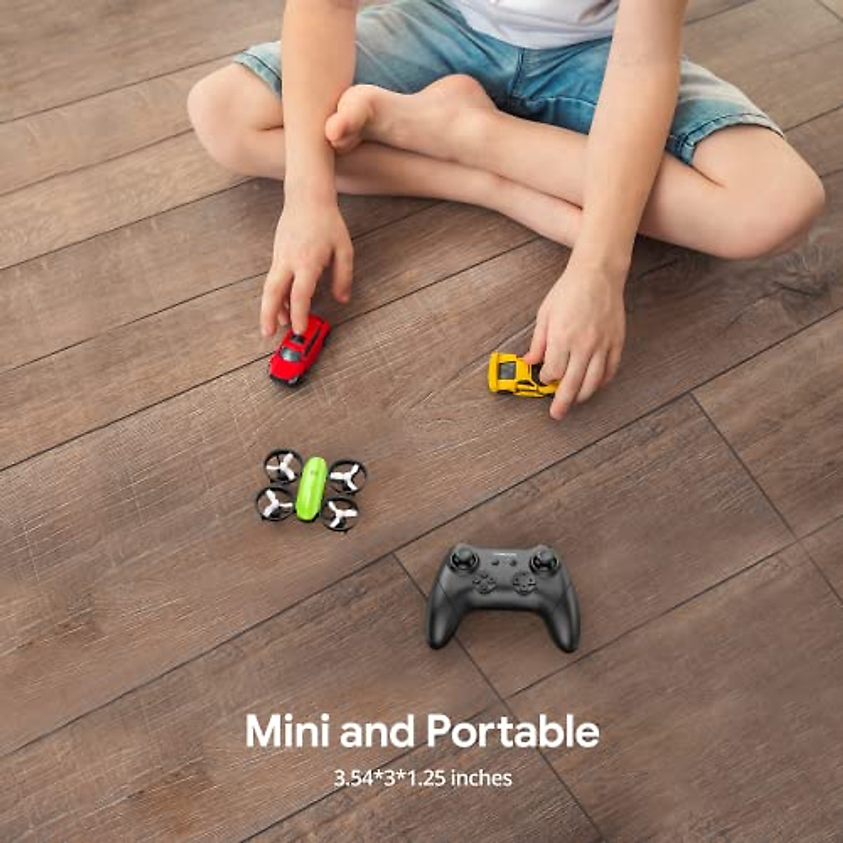 Tomzon A23 Mini Drone for Kids with LEDs, Kids Drone with High Speed Rotation, Throw to Go and 3D Flip, Toy Drone with Circle Fly, Headless Mode, 3 Speeds, 2 Batteries