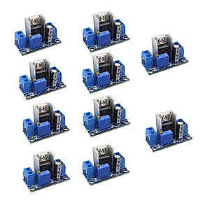 HiLetgo 10pcs LM317 DC-DC Converter Buck Step Down Circuit Board Module Linear Regulator LM317 Adjustable Voltage Regulator Power Supply