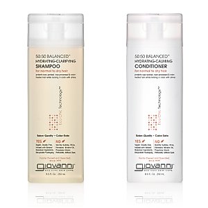 Giovanni 50:50 Balanced Shampoo and Conditioner Set - Clarifying Shampoo for Women & Men, Cleansing for Damaged, Frizzy Hair, Moisturizing Conditioner for Soft, Smooth Hair - 8.5 Fl Oz Each (1 Set)