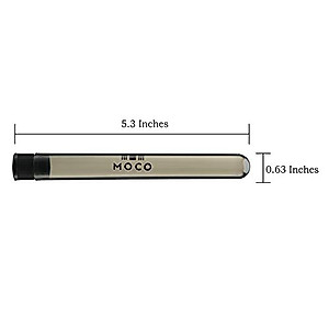MOCO 10 Pieces Cigarette Storage Tubes, Airtight Smell Proof Odor Sealing Pre-Roll Tubes, Plastic Cigarette Travel Containers, 5.30inch 135mm Fits King Size