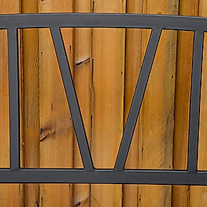 Outsunny 2-Seater Outdoor Garden Patio Bench with a Solid Metal Build, Decorative Backrest, & Ergonomic Comfort Armrests