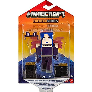 Mattel Minecraft Creator Series Spooky Wings Figure, Collectible Building Toy, 3.25-inch Action Figure with Accessories, Gift for Ages 6 Years & Older
