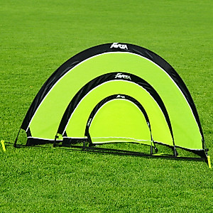 FORZA Flash Pop-Up Soccer Goals | Portable Pro Soccer Nets [2.5ft, 4ft & 6ft] | Soccer Goals for Backyard | Soccer Training Equipment | Pop Up Soccer Goal
