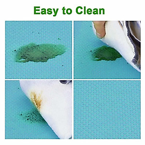 Waterproof Refrigerator Mats Non-Slip Cuttable Refrigerator Liners Washable EVA Fridge Shelf Liners for Drawer Table Closet Cabinet Shelves, 8 Pack, Red/Blue/Pink/Clear