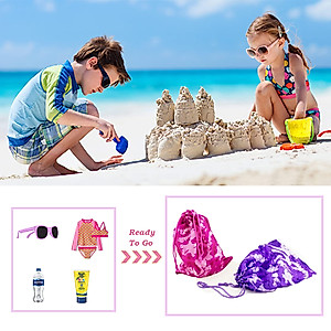 Adorox 12 Bags of Tie-dyed Camouflage Drawstring Tote Bags Party Favors Arts & Crafts (Assorted (12 Bags))