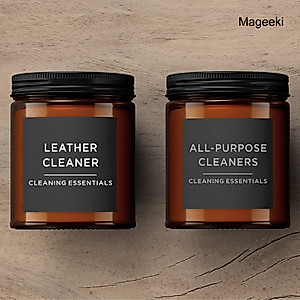 Mageeki 144 Laundry Room Labels for Organizing, Minimalist Laundry Stickers for Containers, Waterproof and Oilproof, Preprinted Organization Labels for Laundry Room, Bathroom (Black)