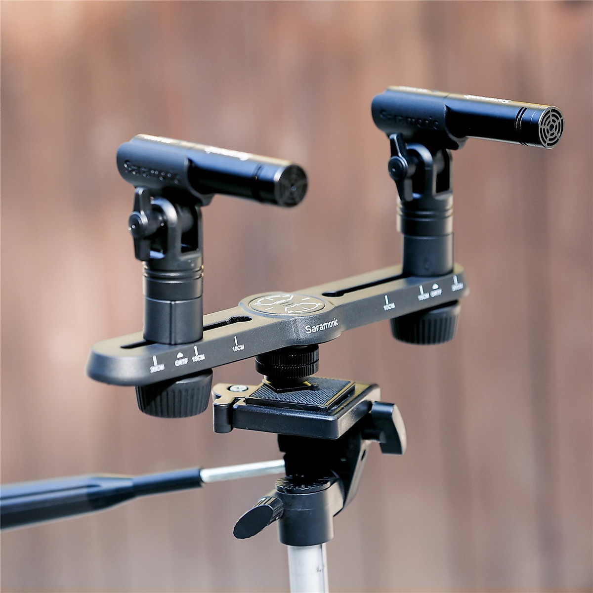 Saramonic Paired Acoustic Studio Condenser Microphones with Adjustable Mount Professional Video Microphone (SR-M500)