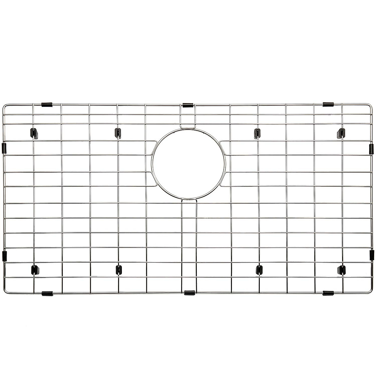 Serene Valley 27-9/16" x 14-9/16" Sink Protector, Rear Drain with Corner Radius 3/16", Sink Grid NLW2815R