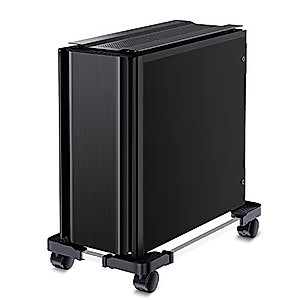 LABOBOLE Computer Tower Stand, Premium PC Tower Stand, PC Stand, Desktop Stand with Rolling Caster Wheels, Computer Stand for Gaming PC Case, CPU Stand Fits Most Gaming PC and Printer Under Desktop