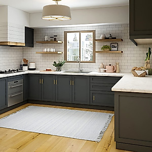 Ravinte Gold Cabinet Handles 30 Pack 5 Inch Brushed Gold Kitchen Cabinet Pulls 3 Inch Hole Center Brushed Brass Drawer Pulls Kitchen Hardware for Cabinet Drawer and Cupboard