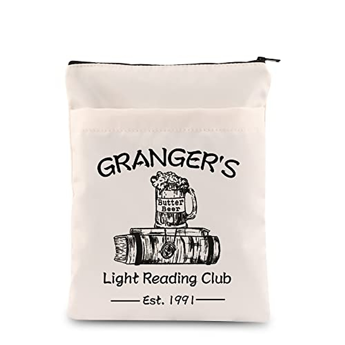 Granger's Quote Book Sleeve Fantasy Novels Lover Gift GRANGER'S Light Reading Club Est. 1991 Waterproof Zipper Pouch (GRANGER'S Light)